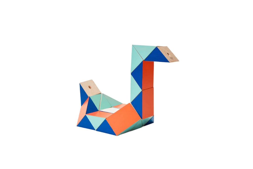 Snake blocks - large - red/blue – Polycurios.